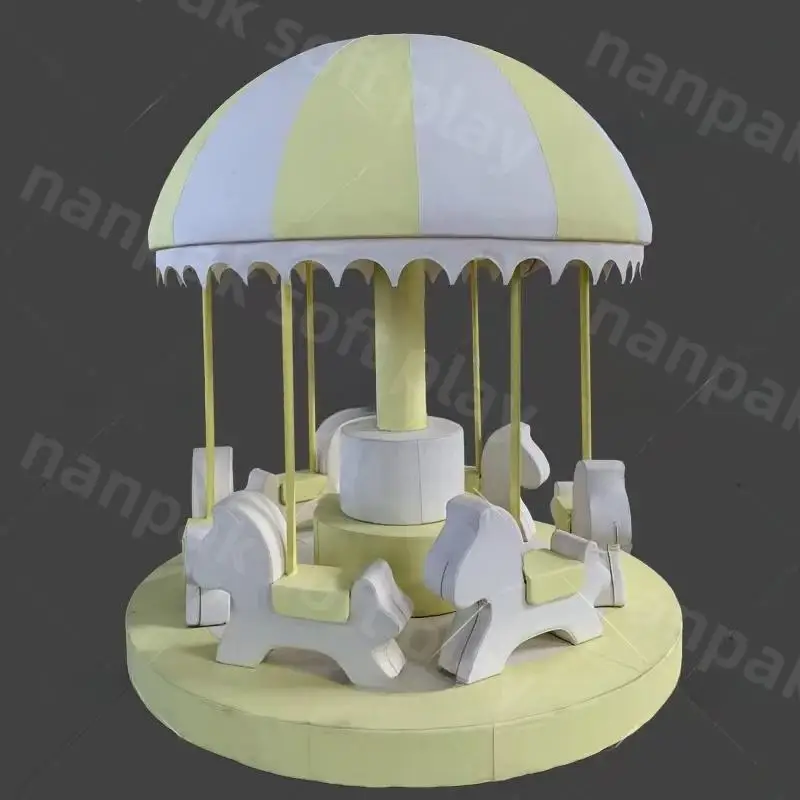 Indoor Playground Spinning Carousel - Soft Play Fun
