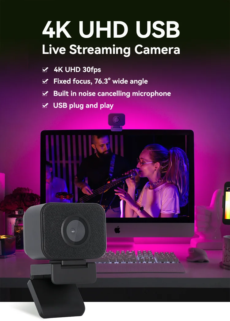 4k Live Streaming Camera 4k Usb Web Cam Live Tv Streaming Broadcasting ...