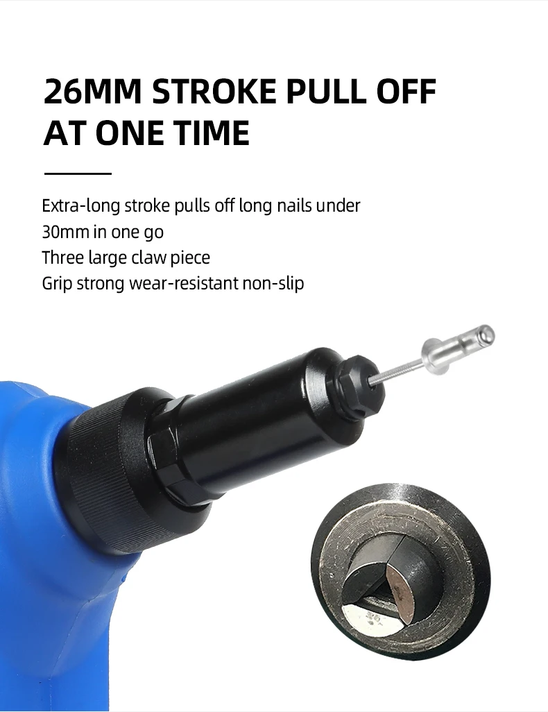 T1 Lithium Battery Rivet Gun Cordless Powerful Pull Force Riveter ...