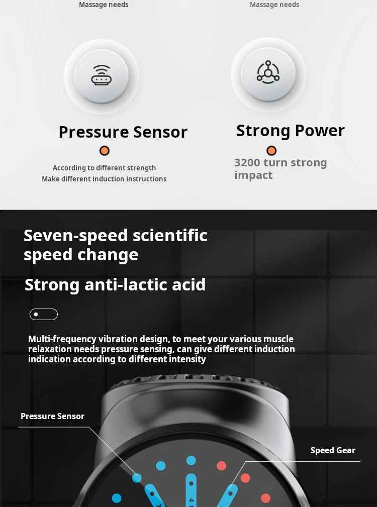 Handheld Body Infrared Massage Gun Deep Tissue Massage for Shoulder Leg ...