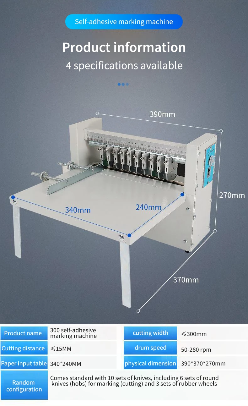 A4 Label Paper Cutter Indentation Dotted Line Die-Cutting Machine Self ...