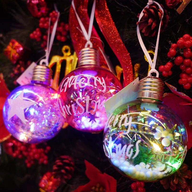 Wholesale Bolas De Navidad 8cm Painted Battery Operated Christmas ...