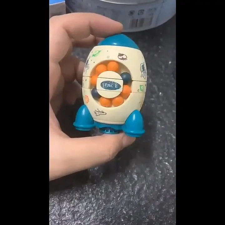 Rocket Rotating Magic Bean Cube Fingertip Spinner Fidget Toy Stress ...