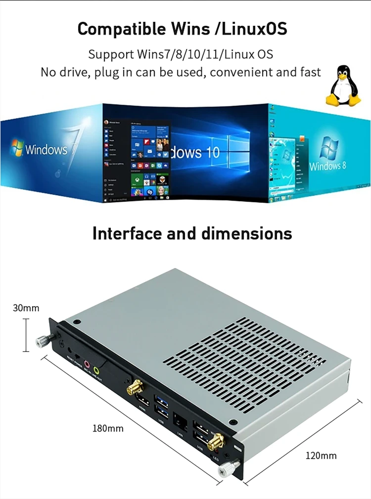 Sharerdp Core I3 11th Gen 1115g4 Ddr4 Hd Rj45 Interactive Whiteboard ...