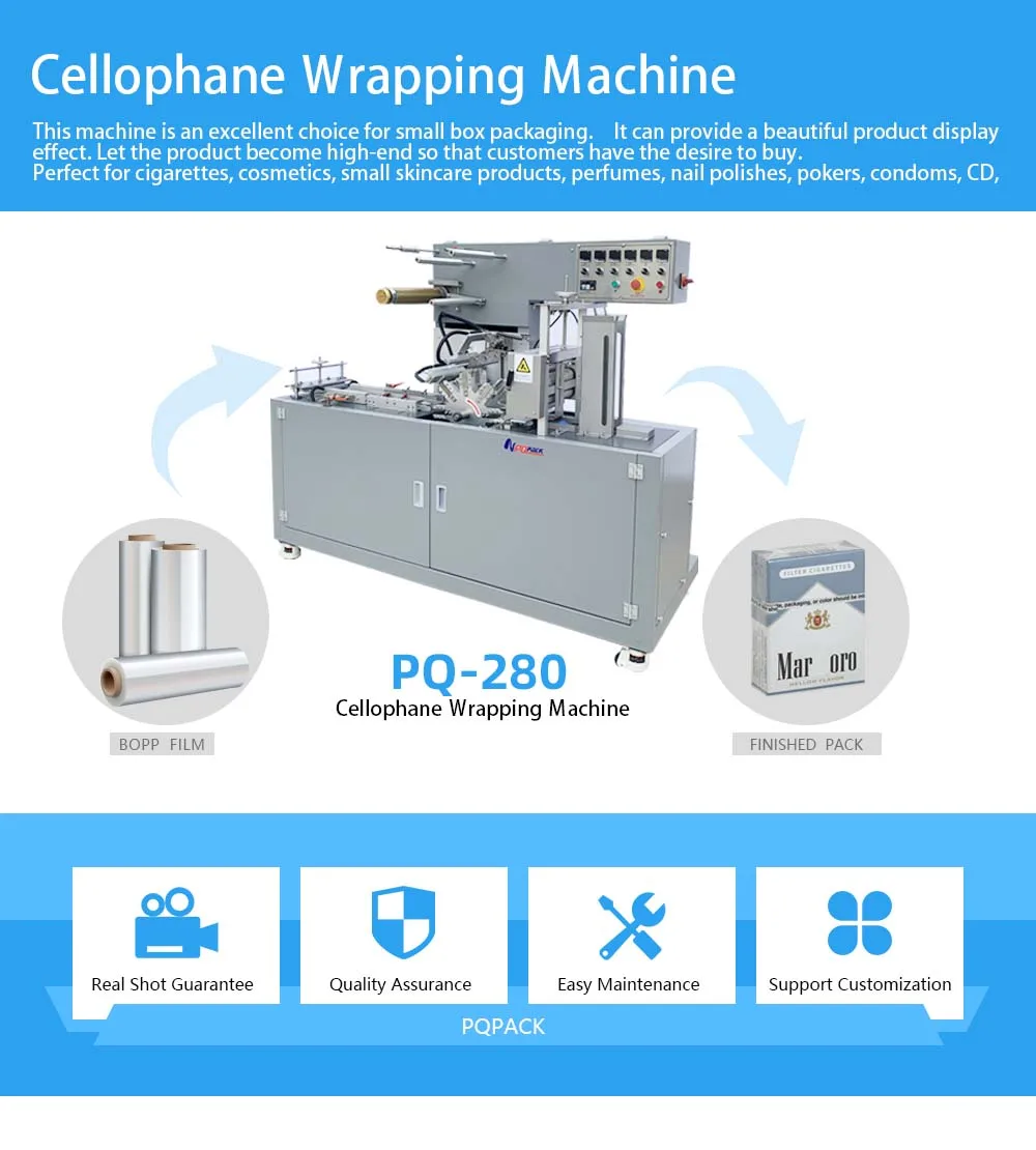Film Wrapping Pack Cellophane Wrapping Packing Machine Perfume Cosmetic E-cigars Machine - Buy E ...