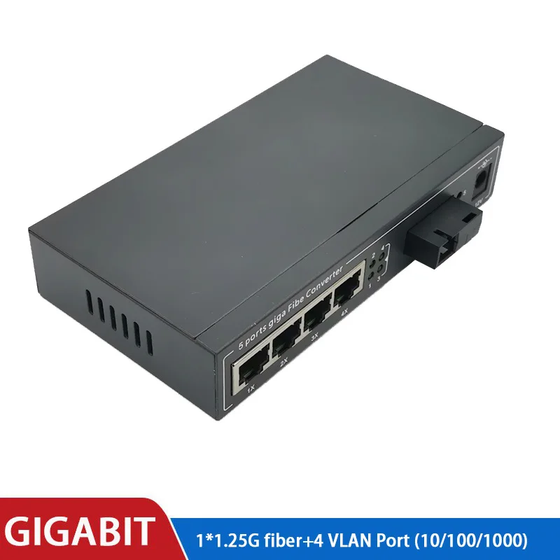 5 Port Gigabit Switch Board VLAN Ethernet Fiber Optic Switch Gigabit ...