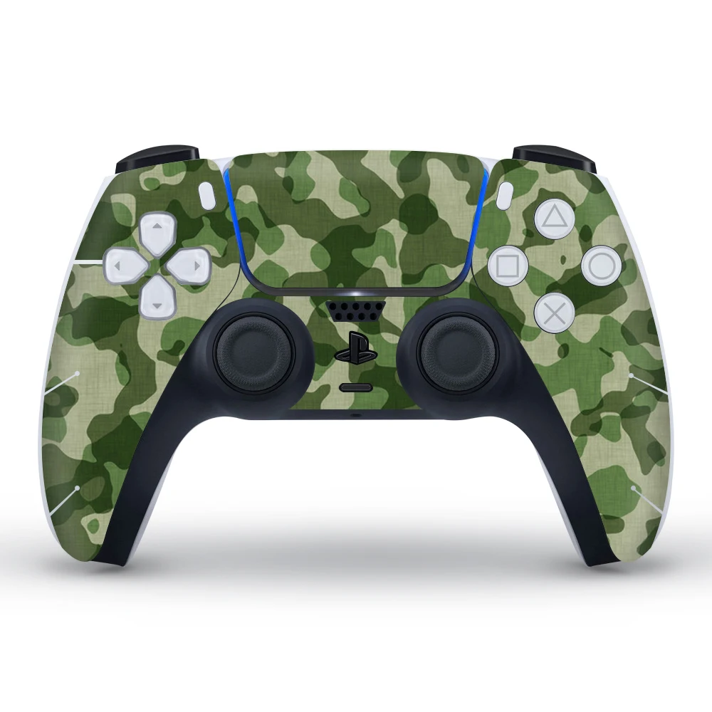 Data Frog Army Style High Vinyl Skin Cover Sticker for PS5 Controller ...
