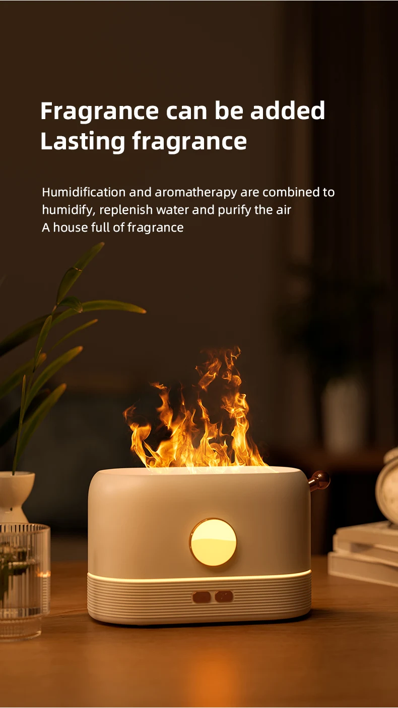 Mini Led Aroma Diffuser 200Ml Single Color Flame Spray Silent Humidificador Nano Mist Air ...