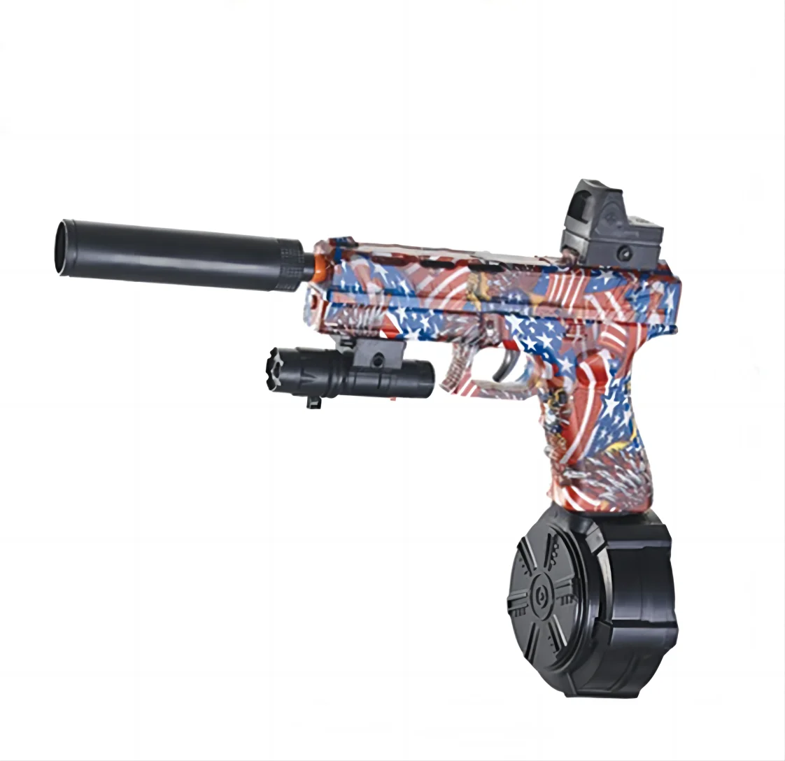 New Style Glok Electric Automatic Bullet Gun Desert Eagle Toys Gun Foam ...