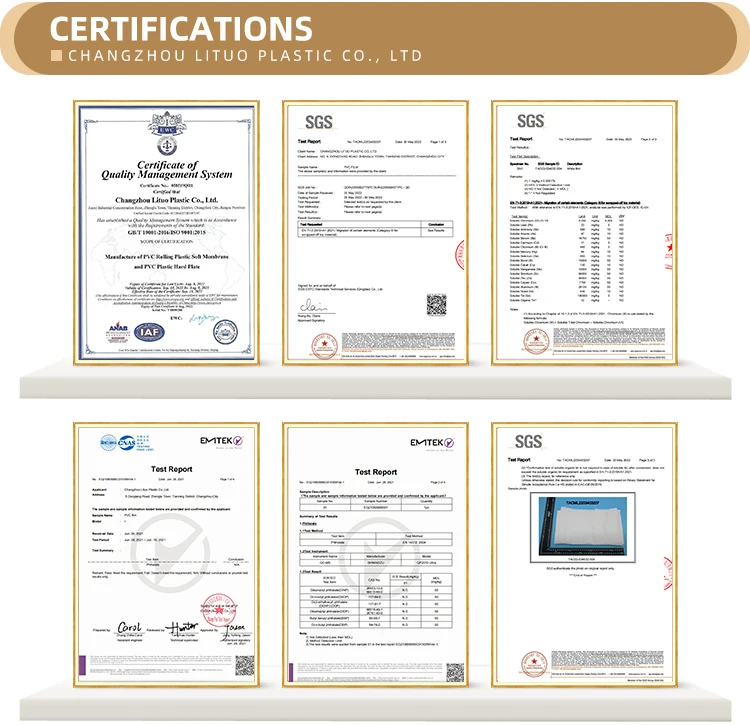 Lituo PVC Roll Film Lamination PVC Profile Coated Impresora Wood Grain ...