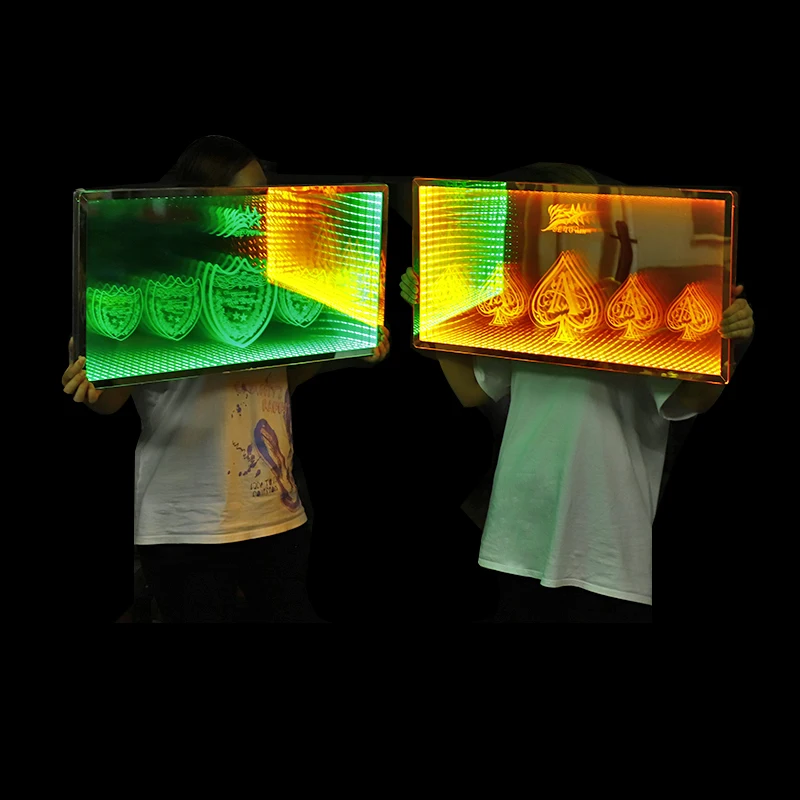 Night Club 3D Fan Hologram Projection LED Dollar Bill Messages Board ...