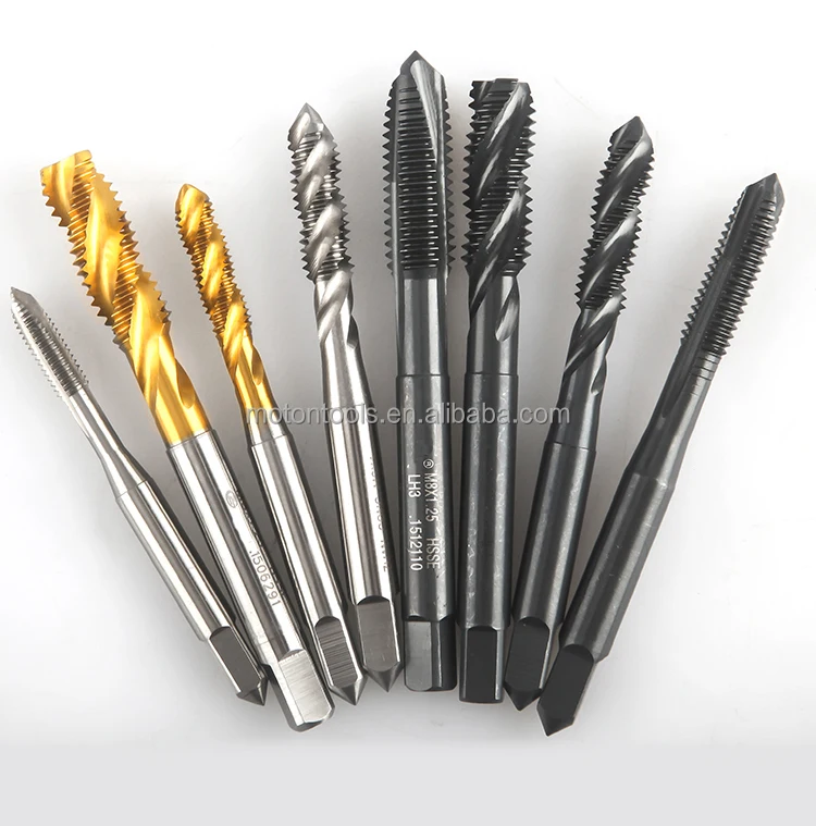 Hss Hsse Hss-pm 6542 M35 M42 Tin Ticn Coated Machine Tap M3 M4 M5 Spiral Flute Point Thread Taps ...