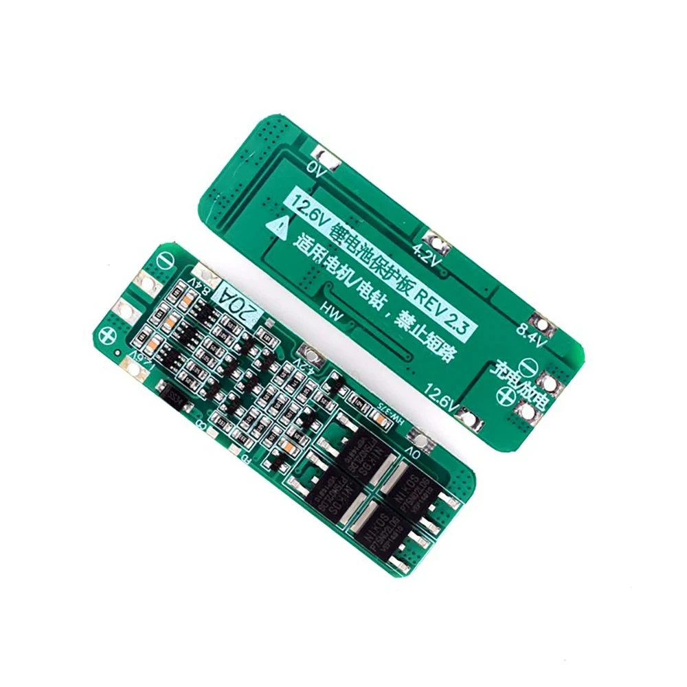 3s 3-series 20a Lithium Battery 18650 Charger Pcb Bms Protection Board ...
