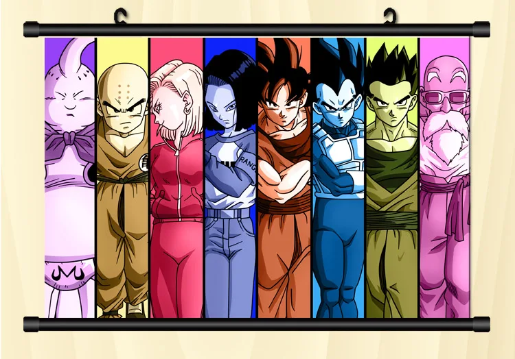 30*45CM Anime Backdrop Fabric Cartoon Hanging Scroll Poster Party ...