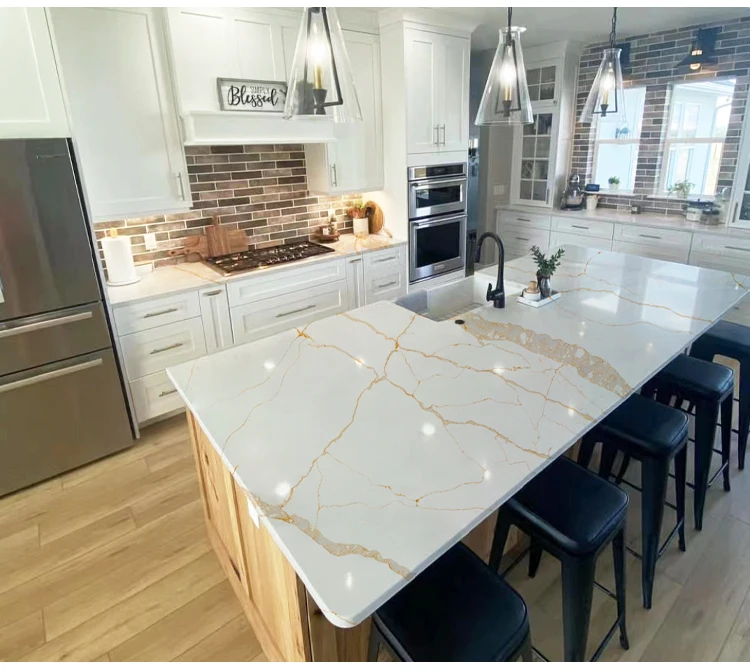 Artificial Calacatta Quartz Engineered Calcata Stone Products Calcutta ...