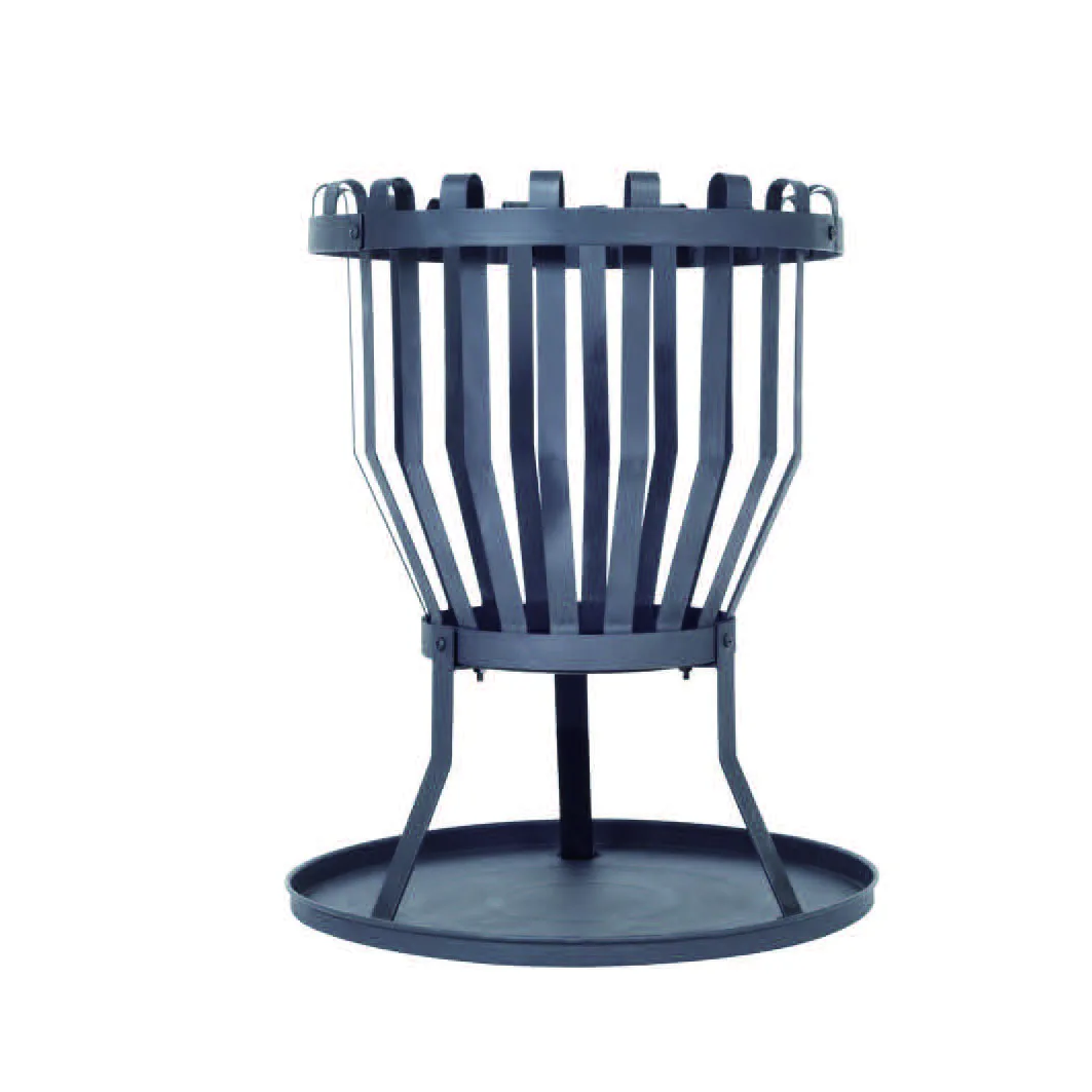 Outdoor Garden Steel Fire Bowl Fire Basket With Cooking Grid - Buy Fire ...