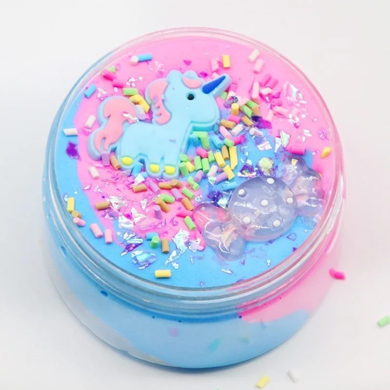 Rancher Toys Unicorn Slime Toy 100ml Fluffy Slime Kit Making Kit ...