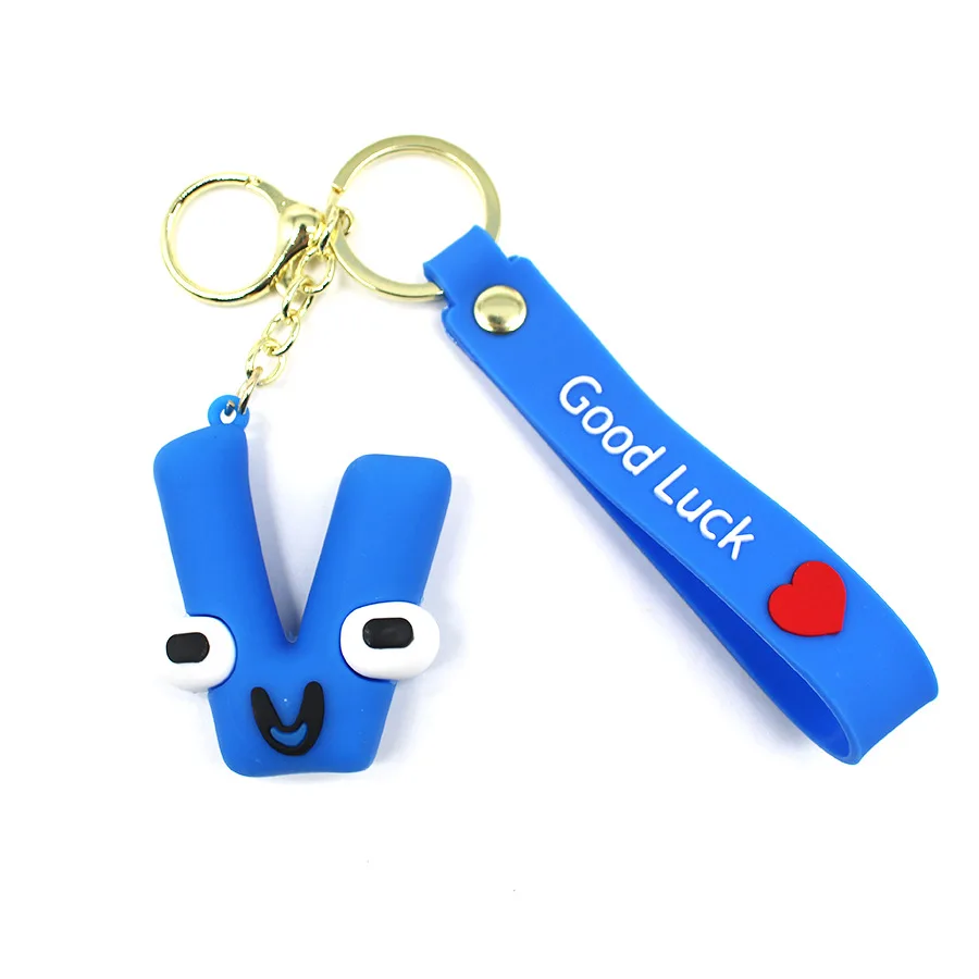 26 Alphabet Legend Keychain Alphabet Lore English Alphabet Pendant ...