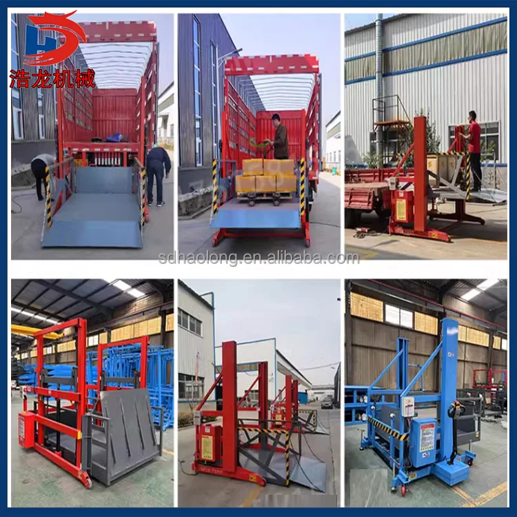 Small Loading and Unloading Platform, Electric Hydraulic Elevator ...