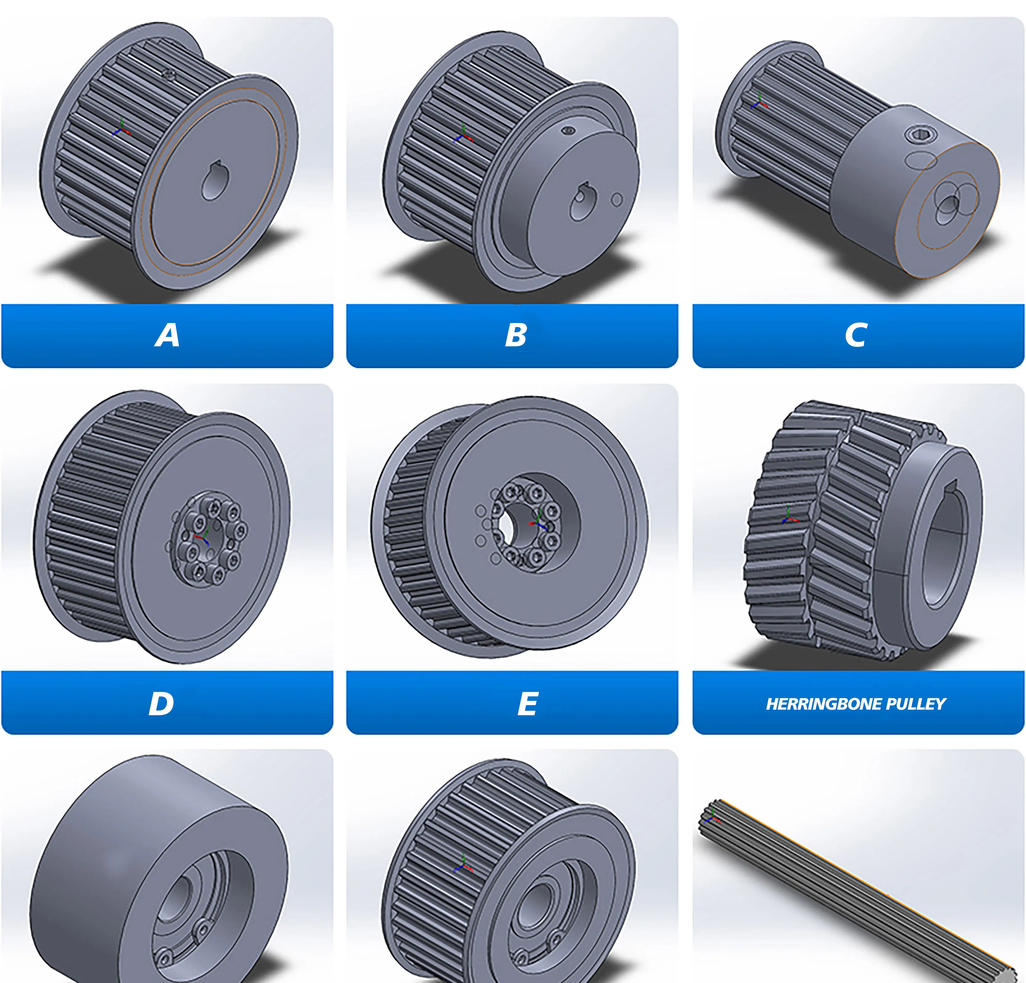 Kueisn 45 Steel Synchronous Pulley Processing Custom - Buy 45 Steel ...