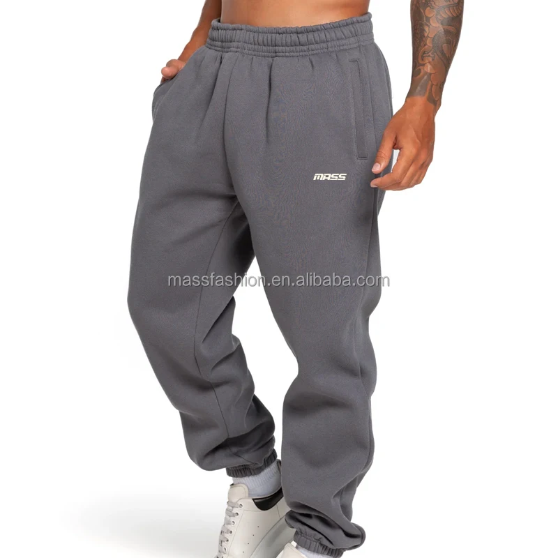 Wholesale Blank Custom Logo Stacked Sweat Pants Men's Joggers