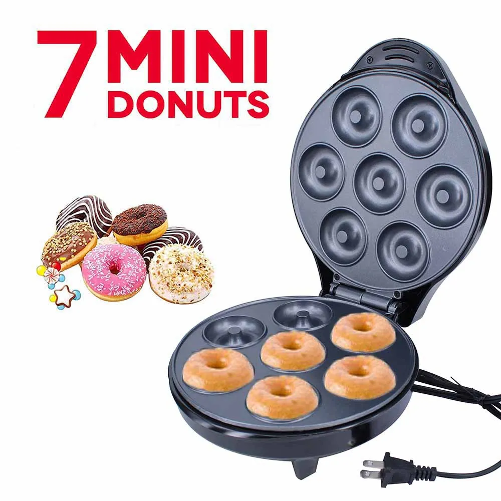 7 Holes Breakfast Machine Electric Donut Cookie Muffin Cake Maker With ...