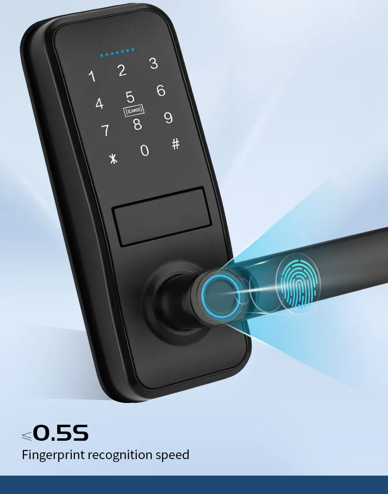 Aluminum Sliding Digital Door Knob Lock With Electronic Keypad Lever ...