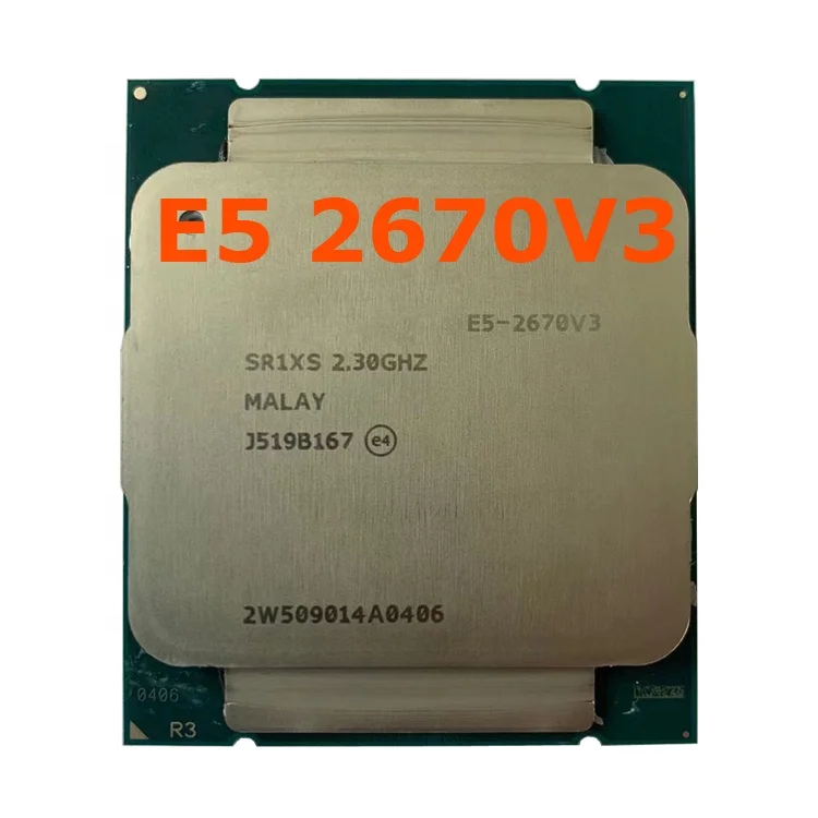 For Intel Xeon Cpu Official Version E5-2670v3 Sr1xs X99 2.30ghz 30m 12 ...