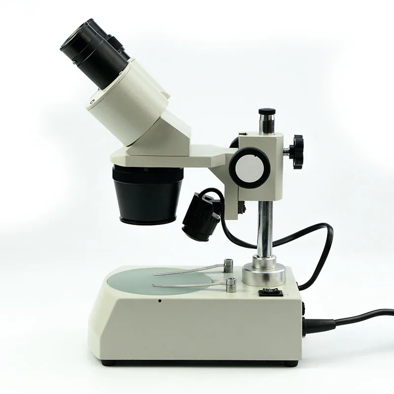 20x 40x Binocular Stereo Microscope W/ Top Bottom Led Lights For Pcb ...