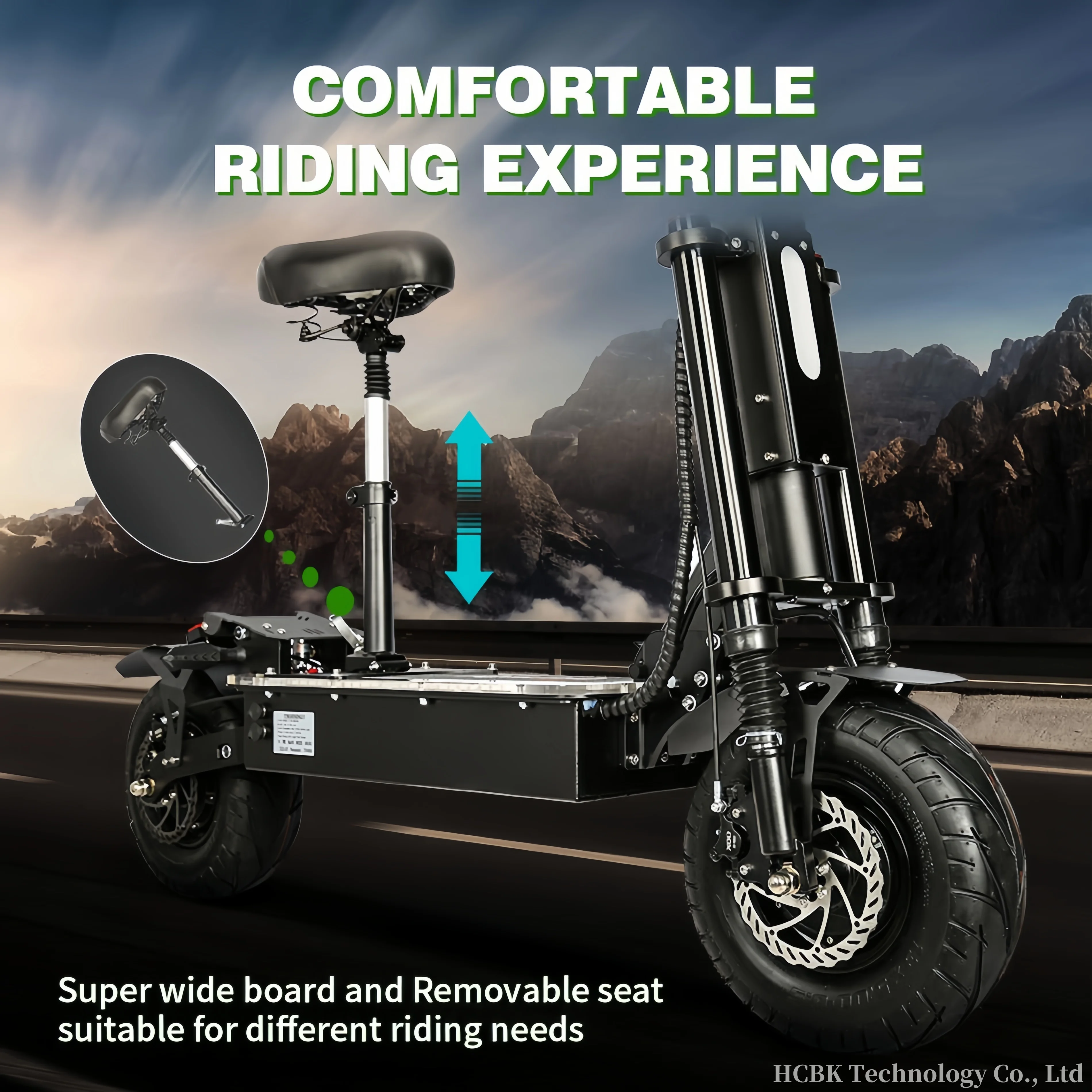 HCBK Electric Scooters - off-Road Performance & Foldability