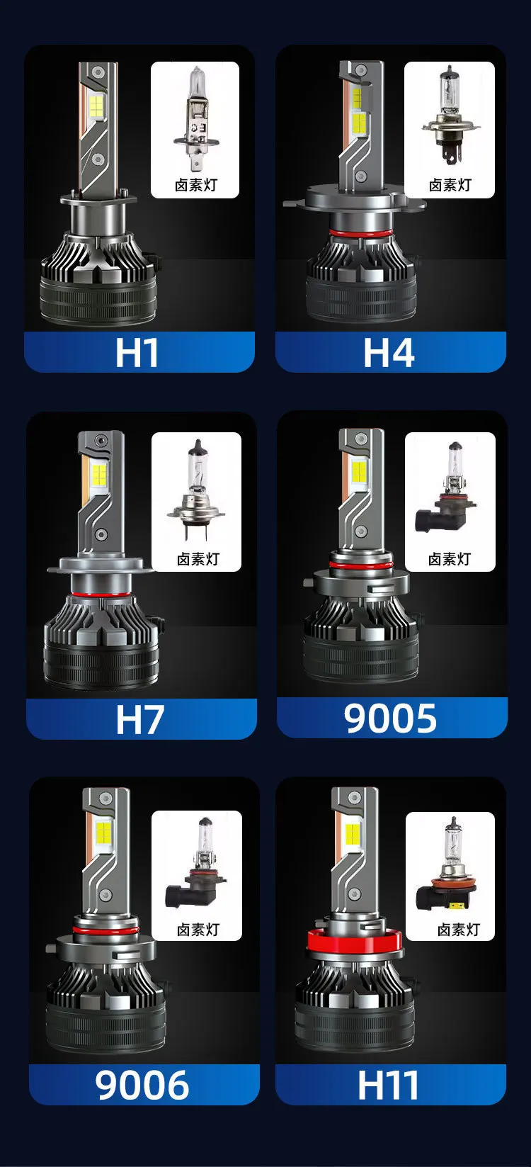 130w High Power Car Led Autos Headlight Custom Led Head Light H7 Led ...