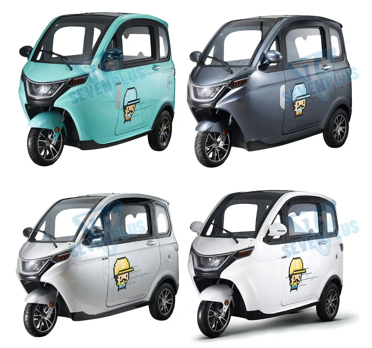 Mini Van Mobility Tuk Tuk Electric Closed Tricycle