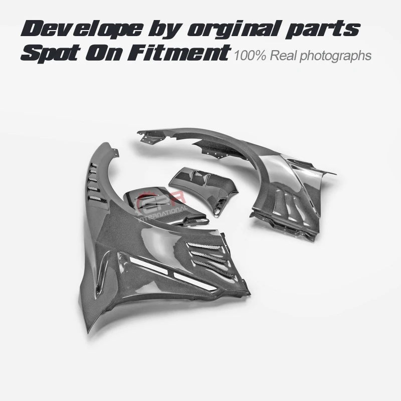 For Nissan GTR R35 Carbon Front Fender GTR35 TS Style Car Fender R35 ...