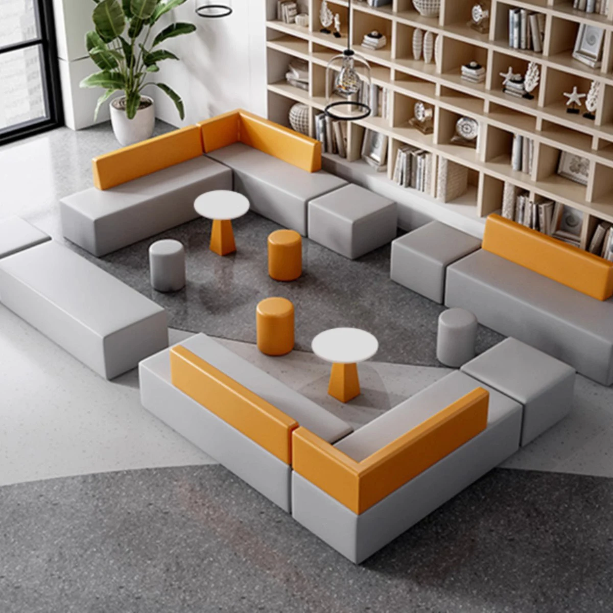 SF-41 escritorio office furniture commercial modern reception sofa ...