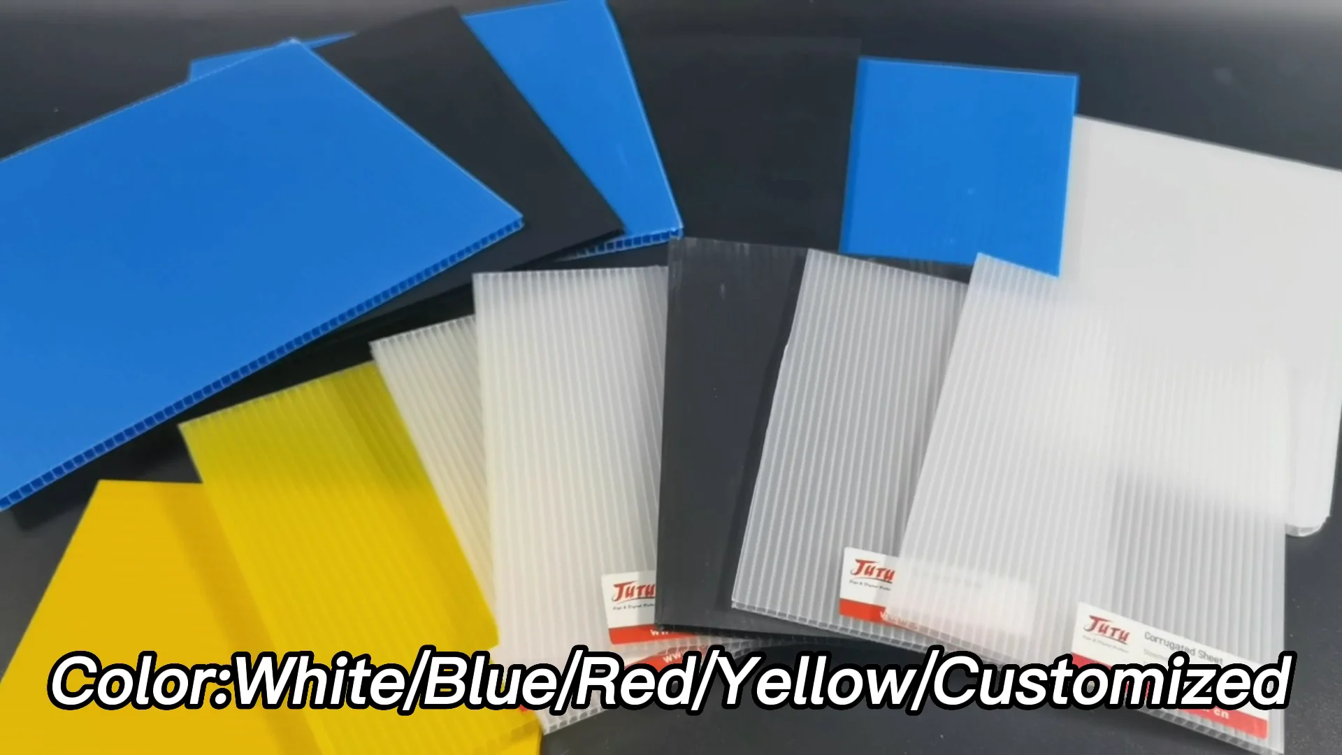 2mm 3mm 4mm 5mm 6mm Blank Colored Corrugated 4x8 Sheet Plastic ...