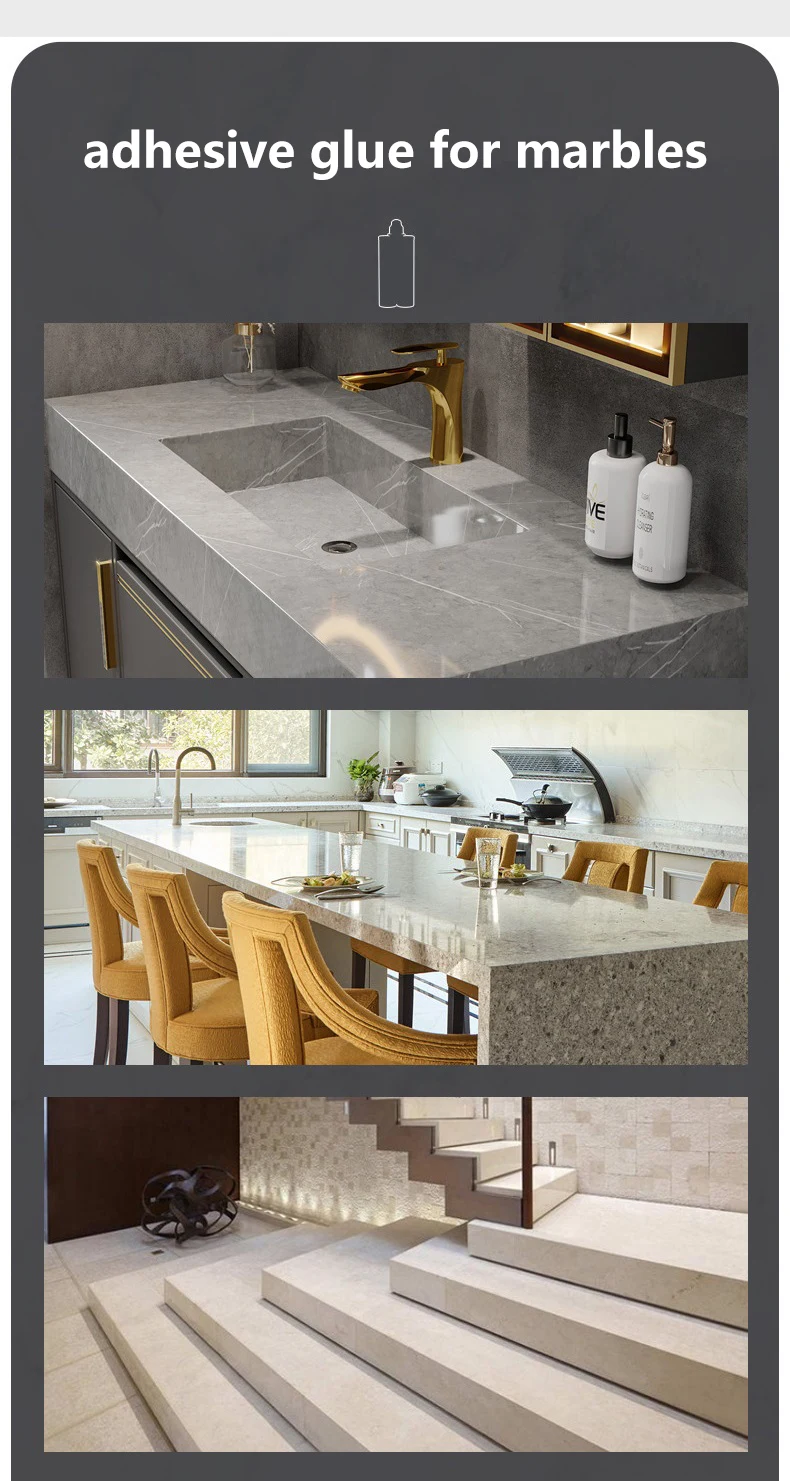 5 Mins Fast Curing Epoxy Sealant Countertop Marble Epoxy Sealant Ceramics Porcelain Slab Worktop ...