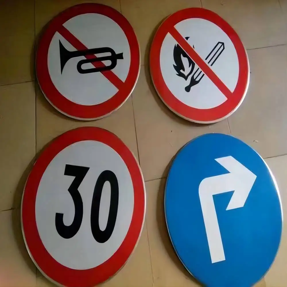 Custom Aluminum Warning Sign - Yellow Triangle Traffic Sign