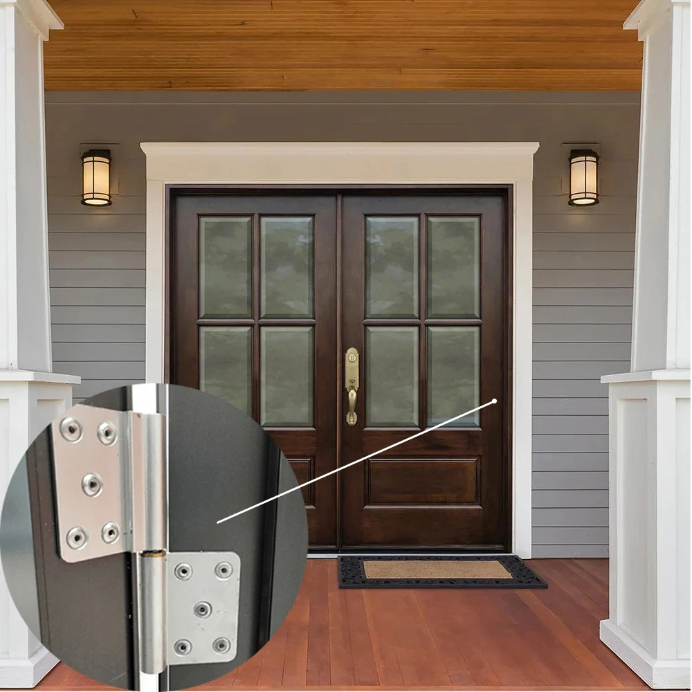 Modern Hotel Exterior Design Solid Wood Pivot Door Main Entrance Single ...