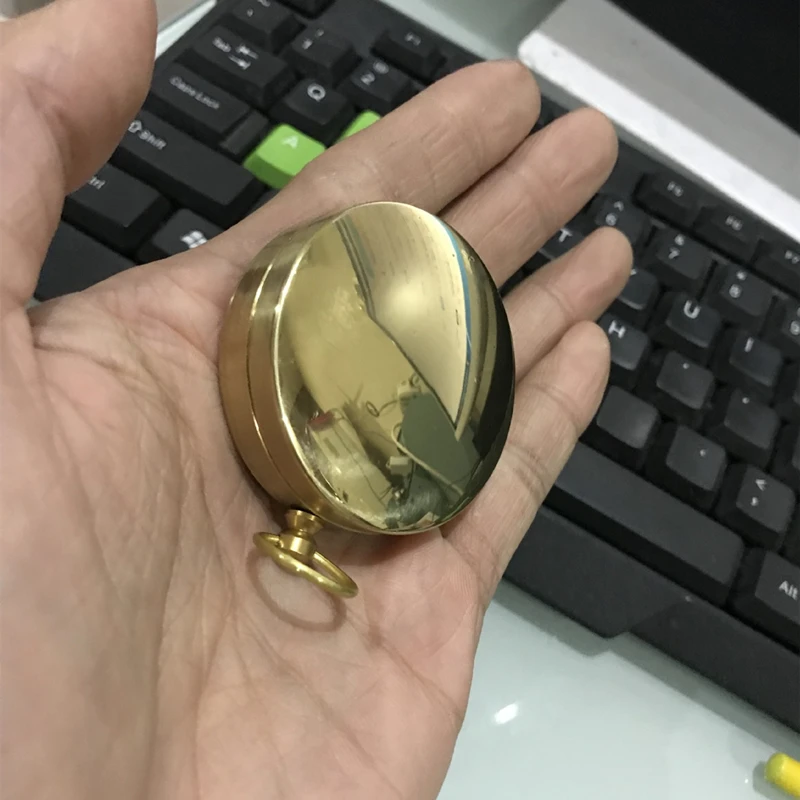 JW-156 Outdoor Mini Brass Shell Compass - Portable & Accurate