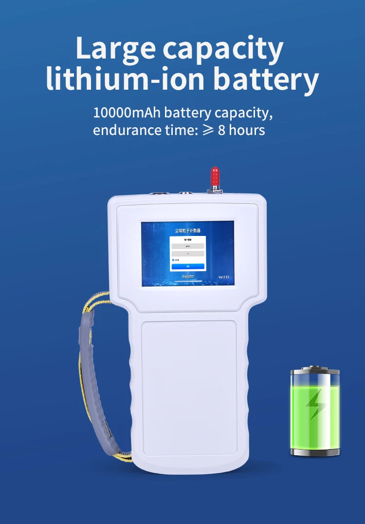 Portable Laser Particle Counter Quick Measurement Number Size ...
