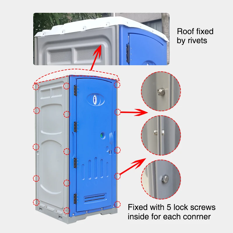 Toppla Portable Toilet - Modern & Durable Restroom Solution