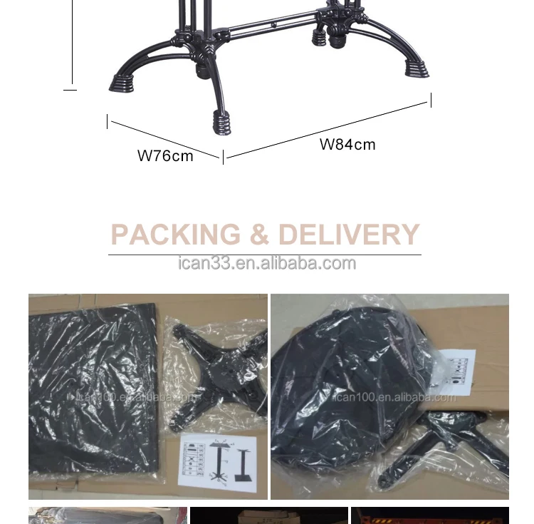 Eco-friendly Cast Iron Cafe Table Legs - Durable & Stylish