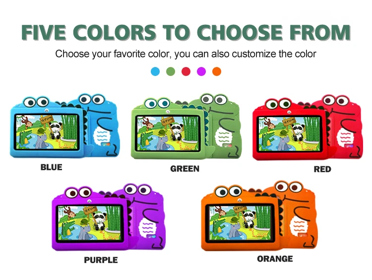 Wintouch 2023 Crocodile Shell Kids Tablet - 7 Inches Android