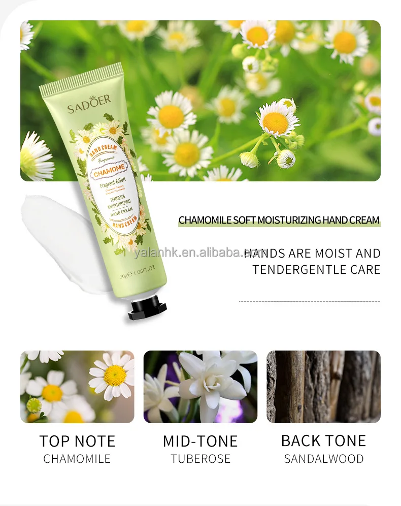 Wholesale Portable Natural Fruits Plant Ingredients Hand Cream