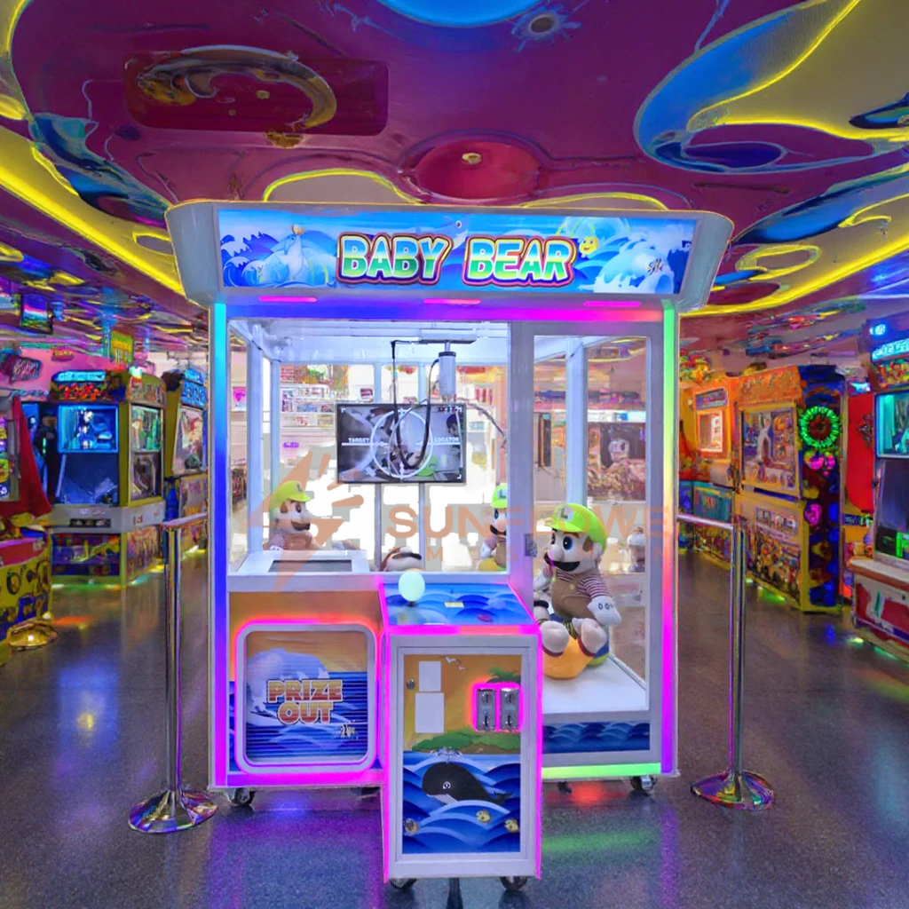 Indoor Amusement Arcade Prize Game Coin Operated Huge Gift Claw Machine ...
