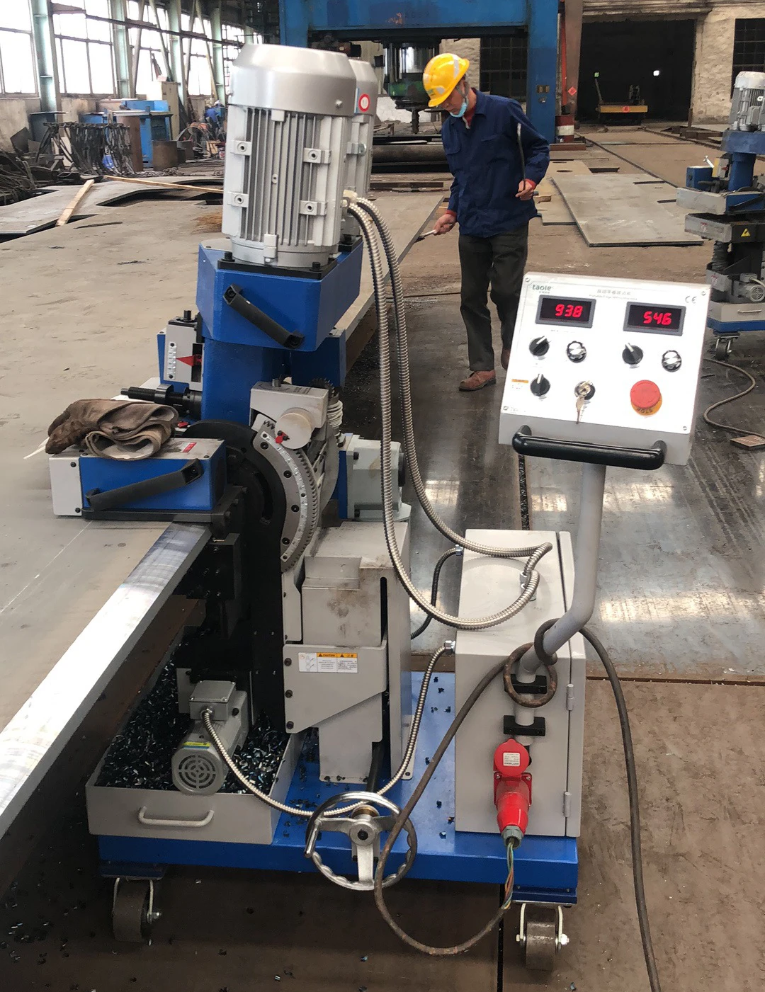 TAOLE Plate Edge Beveling Chamfering Machine for Metal Plate Beveler ...