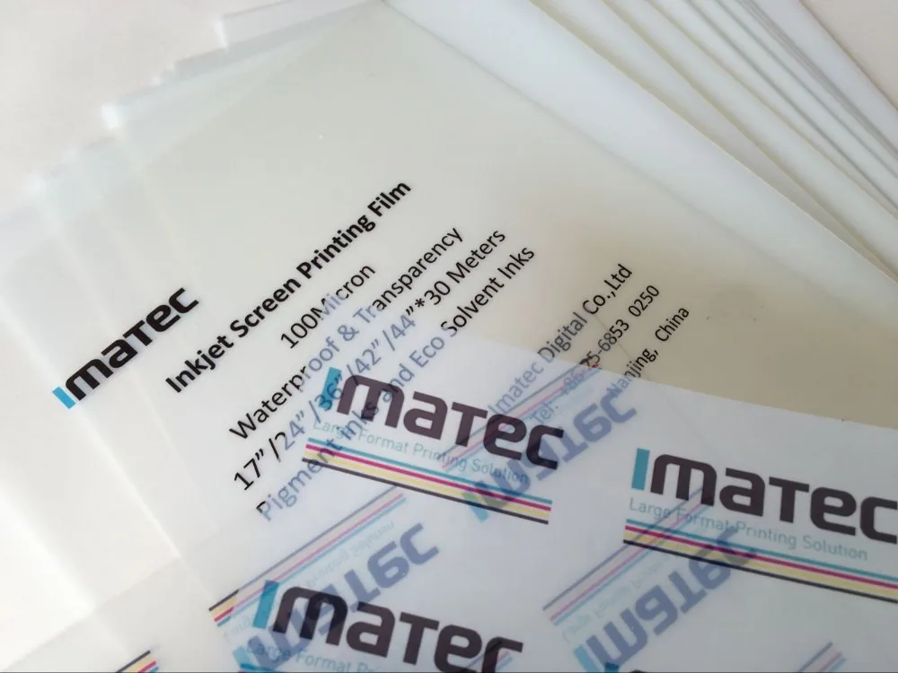 Imatec Milky Transparency Waterproof Inkjet Film Screen Printing - Buy ...