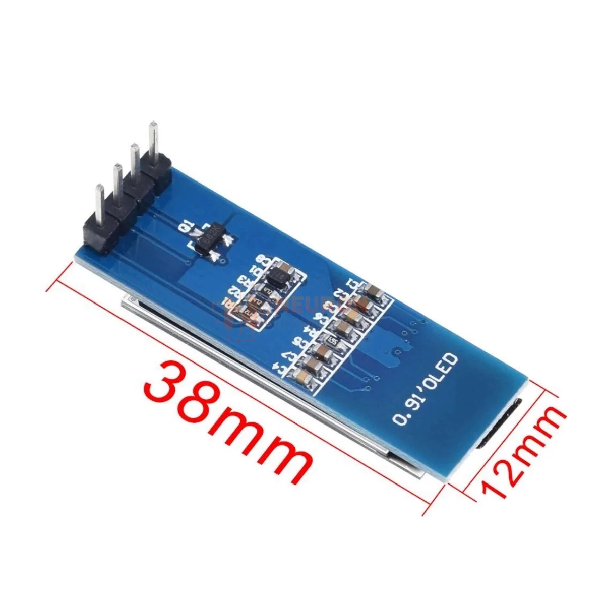 Ssd1306 4pin Iic 0.91" Inch White 128x32 Oled Lcd Display Screen Module ...