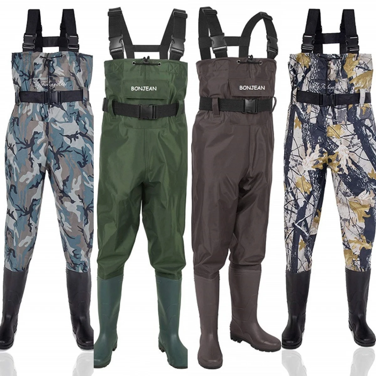 Top Right FA002 High Quality PVC Waterproof Fishing Waders