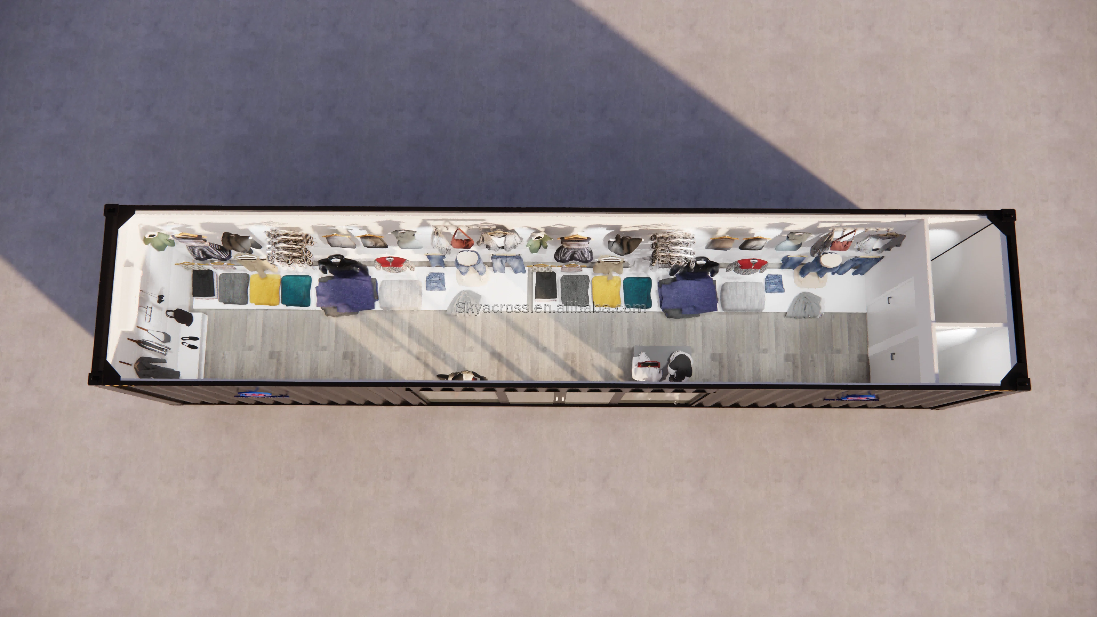 Portable Shipping Container Clothing Store - Pop-up Retail